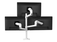 Ergotron LX mounting kit - for 2 LCD displays - white