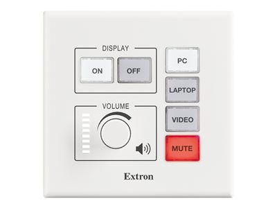 Extron MediaLink MLC Plus 100 wall module remote control - black, white