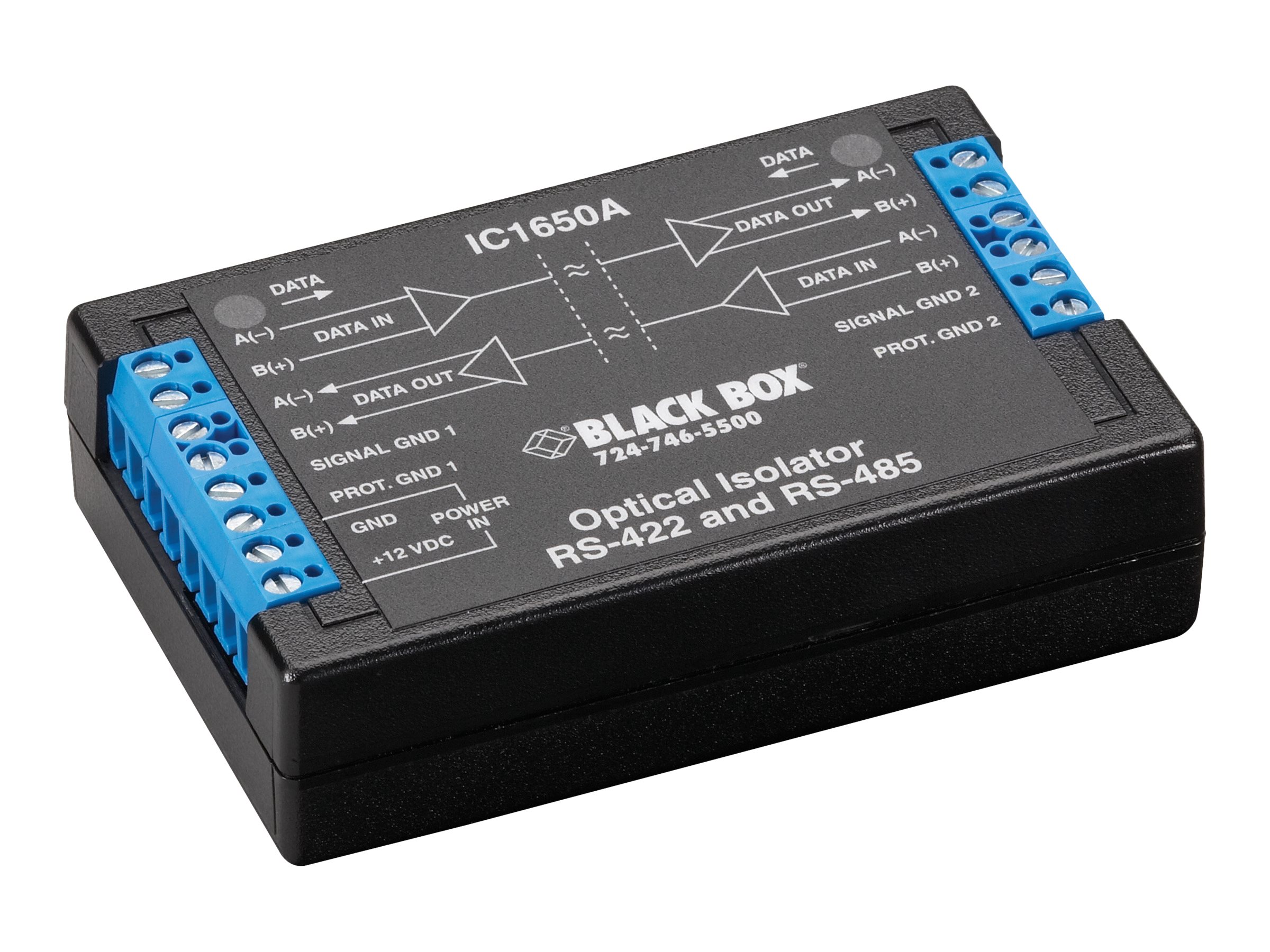 Black Box RS-422 and RS-485 Optical Isolator/Repeater | Overview, Specs ...