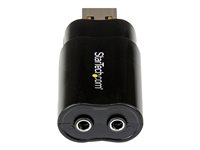 StarTech.com USB Sound Card - Stereo Audio Adapter External Sound Card