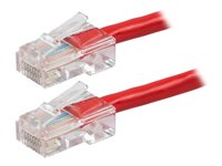 Monoprice ZEROboot series patch cable - 3 ft - red