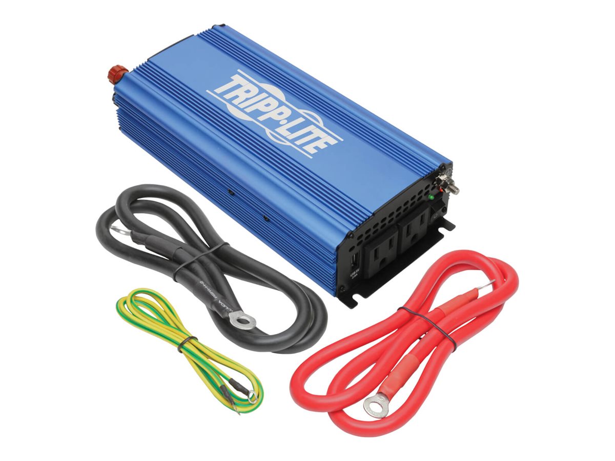 Tripp Lite 750W Light-Duty Compact Power Inverter with 2 AC/1 USB ...