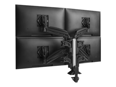 Chief Low-Profile Quad Display Monitor Arm - For Monitors 10-32" - Black