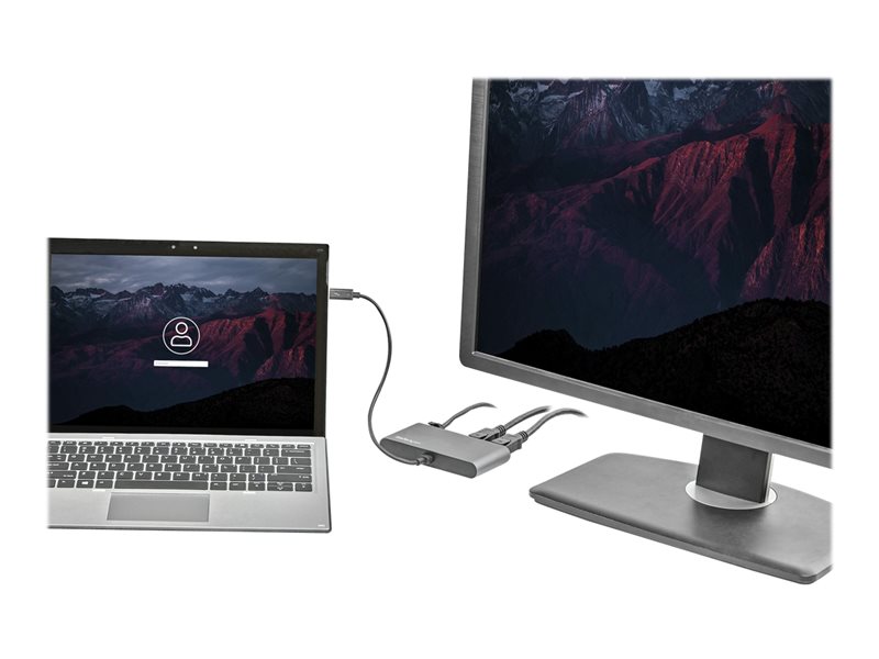 StarTech.com Mini Dock Thunderbolt 3- 2 x DP 4K 60Hz (TB3DKM2DPL)