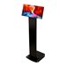CTA VESA Compatible Floor Stand for Kitting - stand - for tablet - black