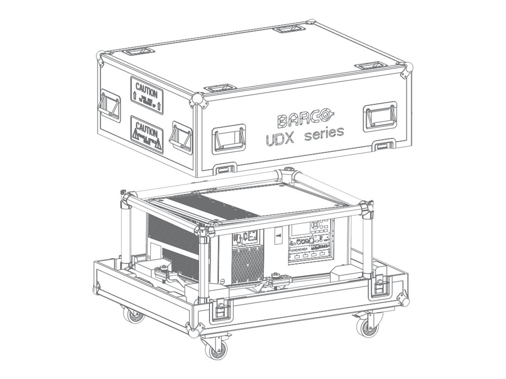 Barco UDX flight case | Overview, Specs, Details | SHI