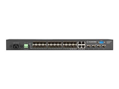 Black Box - switch - 28 ports - managed - rack-mountable