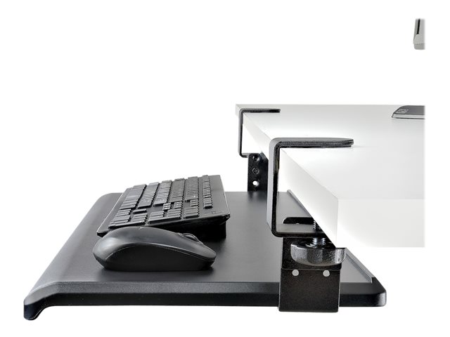StarTech.com Under-Desk Keyboard Tray, Clamp-on Keyboard Holder ...