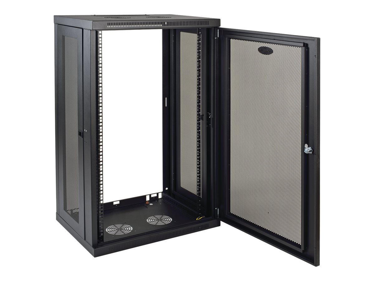 Tripp Lite 21U Wall Mount Rack Enclosure Server Cabinet w/ Door and ...