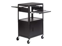 Bretford Basics Adjustable Multimedia Cart With Cabinet CA2642DNS-E5 ...