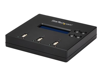 StarTech.com Standalone 1:2 USB Thumb Drive Duplicator/Eraser - Flash Drive Cloner/Sanitizer - TAA