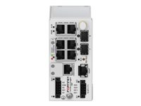 Fortinet FortiSwitch Rugged 112F-POE - switch - 12 ports - DIN-rail ...