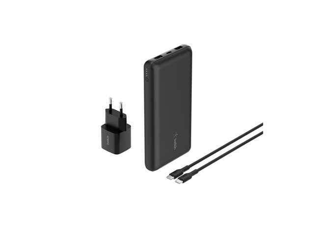 Belkin BoostCharge power bank - USB-C, 2 x USB - 15 Watt - BPB012BTBK ...