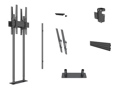 Multibrackets M Pro Dual Pole Floormount B2B - Stand - for 2 LCD ...