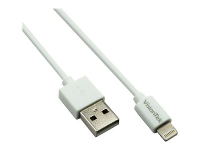 VisionTek Lightning to USB White 2 Meter MFI Cable - Lightning cable ...