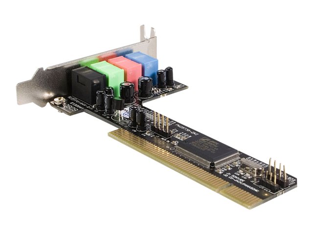StarTech.com 4 Channel Low Profile PCI Sound Adapter Card AC97 3D Audio ...