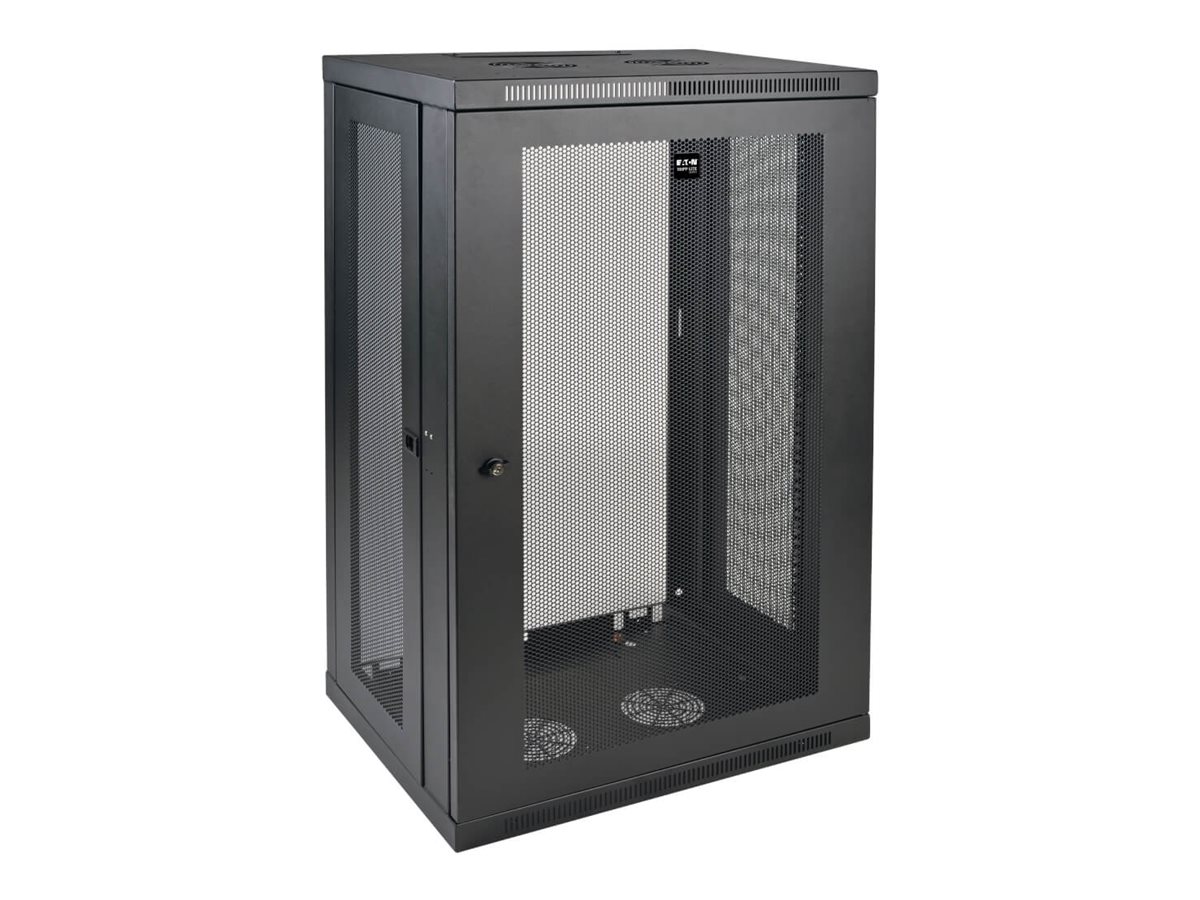 Tripp Lite 21U Wall Mount Rack Enclosure Server Cabinet w/ Door and ...