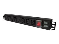Videk Rack Mount PDU 8 x C19 Socket to 16A Commando Horizontal Mount ...