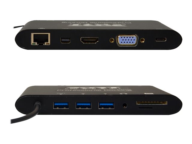 PORT connect TRIPLE SCREEN TRAVEL - docking station - USB-C 3.1 Gen 2 ...