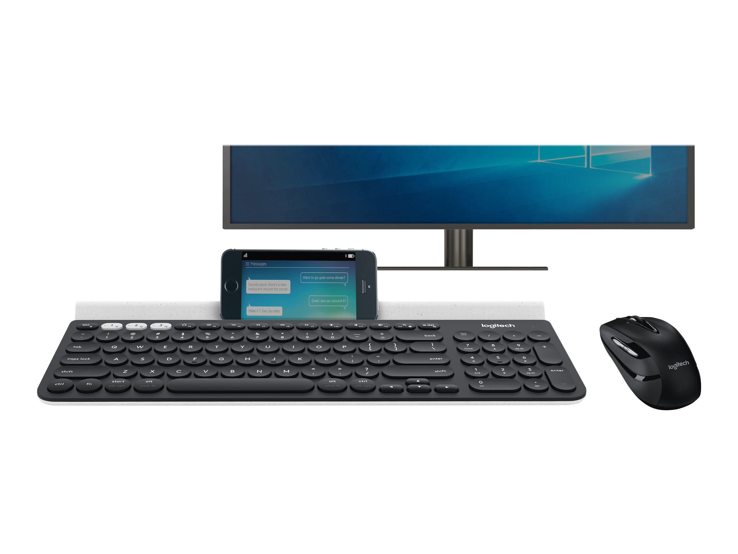 Logitech K780 Multi-Device Keyboard & M545 Mouse | Overview, Specs ...