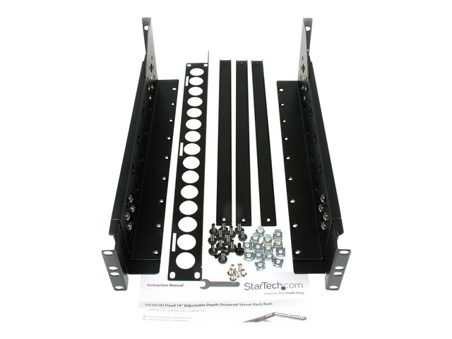 StarTech.com 3U Universal Server Rack Rails - TAA Compliant Fixed ...