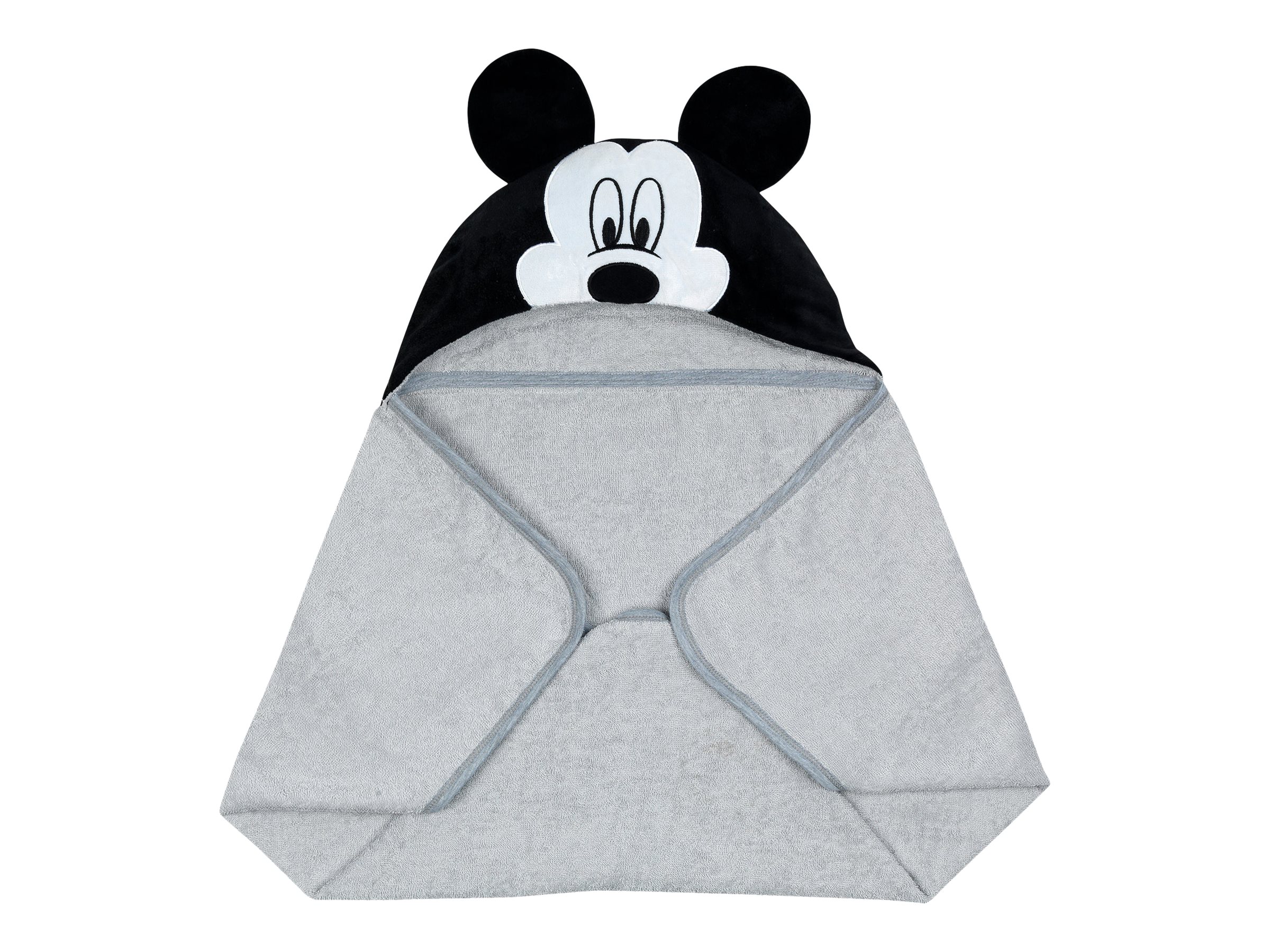 Lambs & Ivy Disney Mickey Mouse Baby Bath Cape - Grey