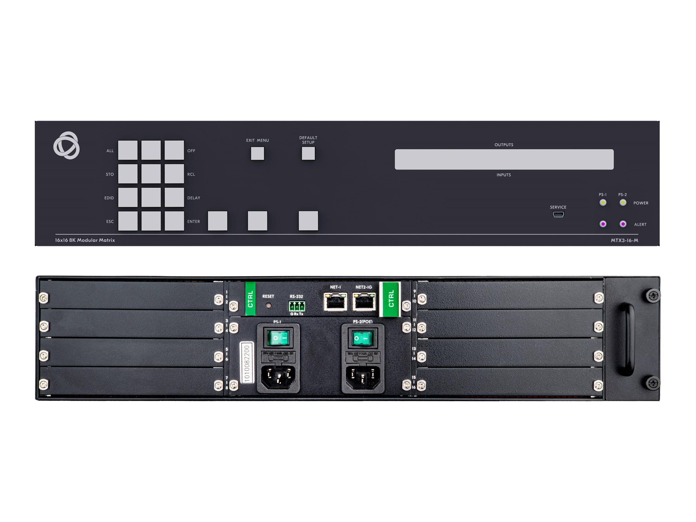 Kramer MTX3-16-M - 16x16 audio matrix switcher | Overview, Specs ...