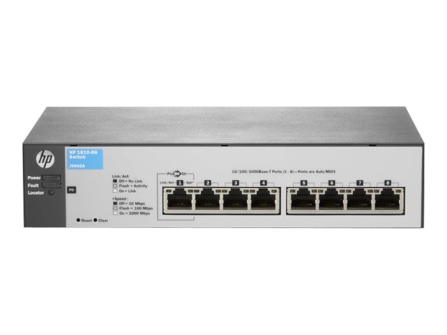 HPE 1810-8G v2 Switch - switch - 8 ports - Managed - J9802A - Currys ...