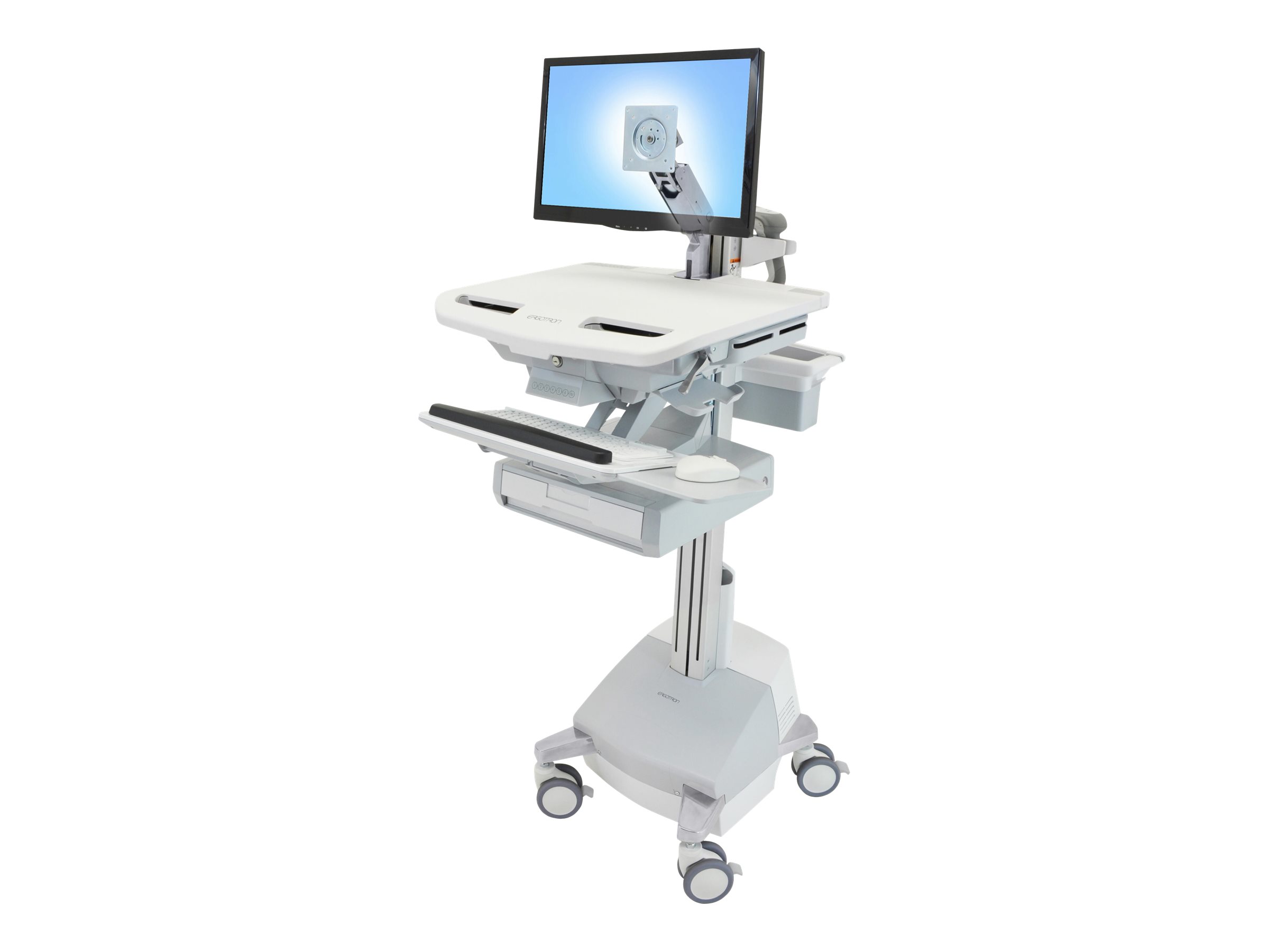 Ergotron StyleView - Cart for LCD display / keyboard / mouse / CPU ...