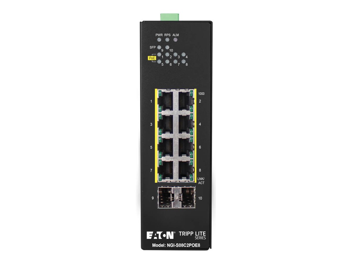 Eaton Tripp Lite series 8-Port Lite Managed Industrial Gigabit Ethernet Switch | Overview, Specs ...
