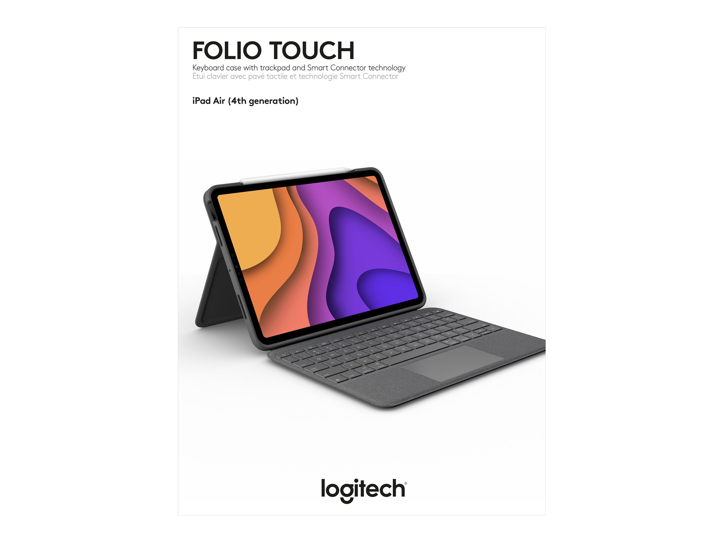 Buy Logitech Folio Touch, keyboard and folio case, with trackpad ...