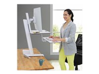 Ergotron WorkFit-S Single HD Workstation with Worksurface Standing Desk ...