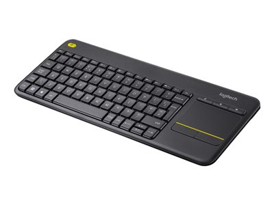 Logitech Wireless Touch Keyboard K400 Plus - keyboard - Swiss - black ...