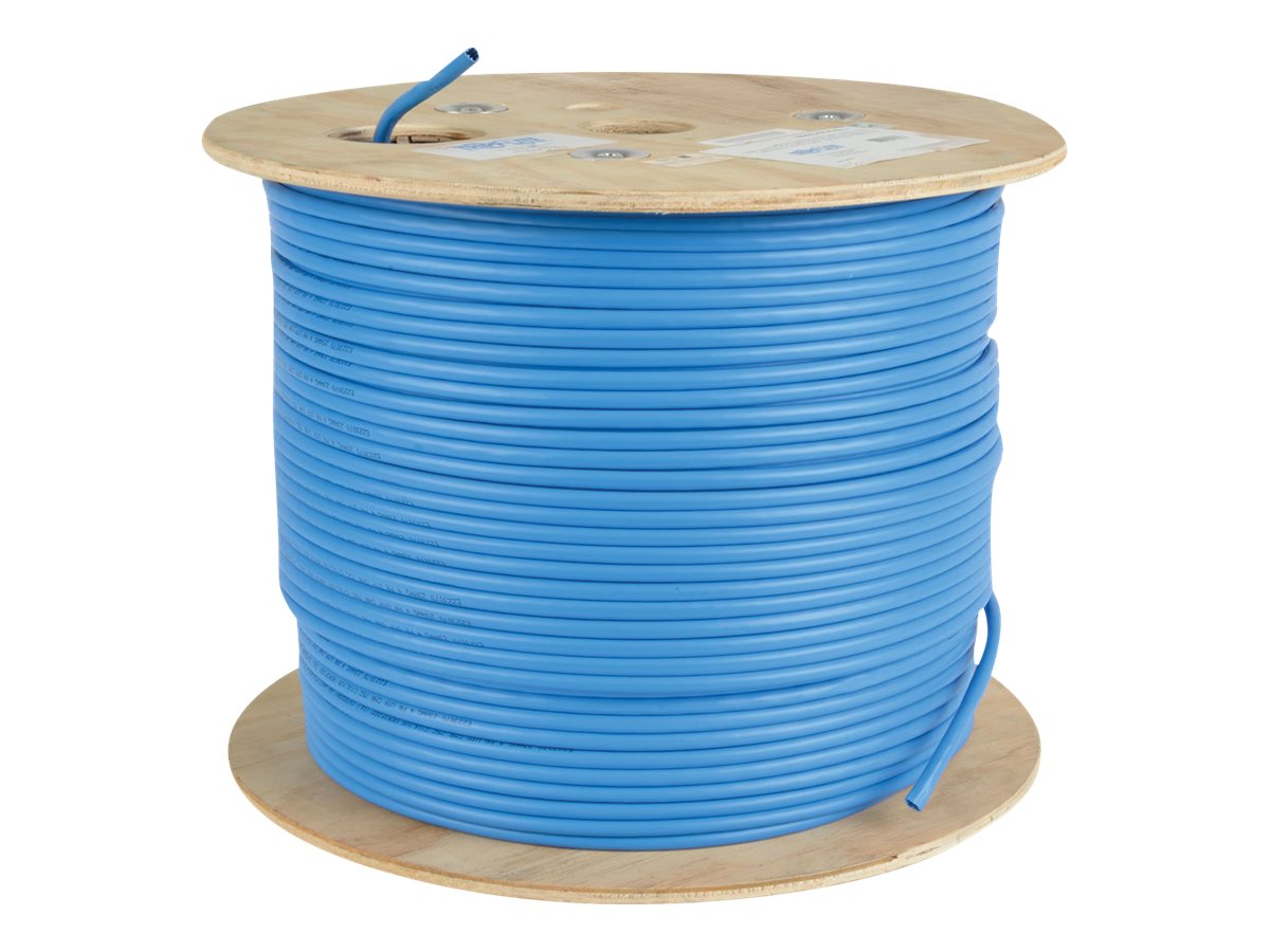 Tripp Lite 1000ft Cat6 / Cat6a 10G Bulk Cable Solid Core CMR PVC Blue ...