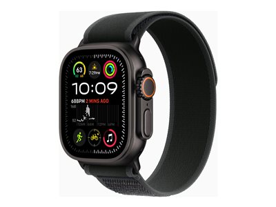 Apple Watch Ultra 2 - 49 mm - black titanium - smart watch with Trail ...