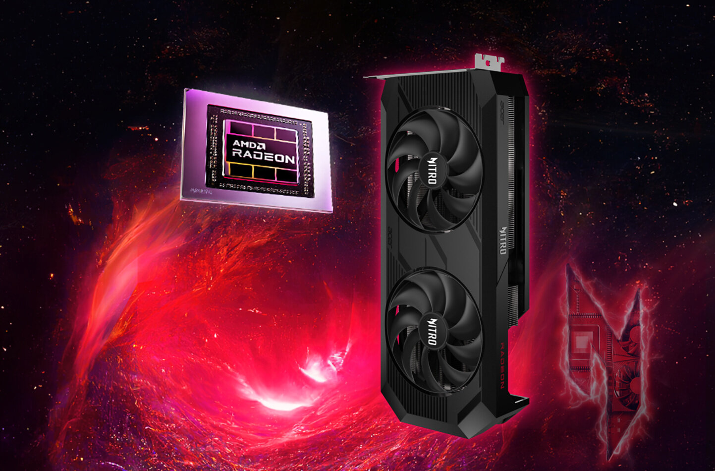 Acer Nitro Radeon RX 7800 XT - OC Edition - graphics card - Radeon RX ...