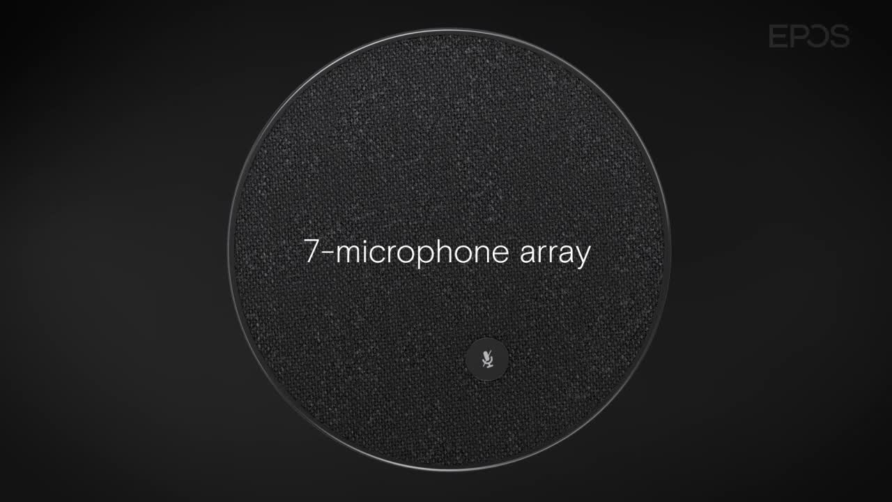 EPOS EXPAND Capture 5 Intelligent Speaker - Smart speakerphone - wired - USB - black - Certified ...