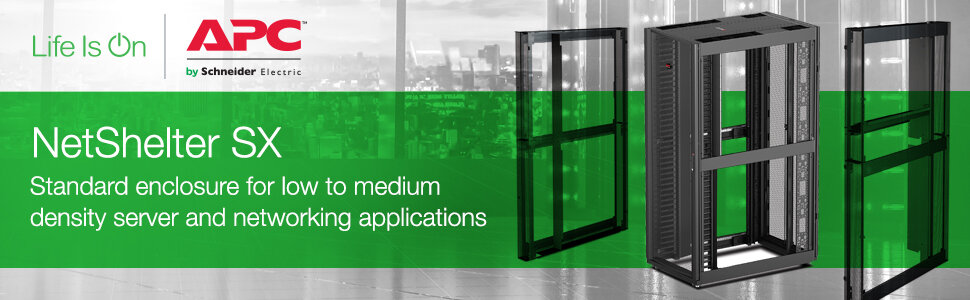 APC NetShelter SX Enclosure with Sides - Rack - black - 42U | Dell UK