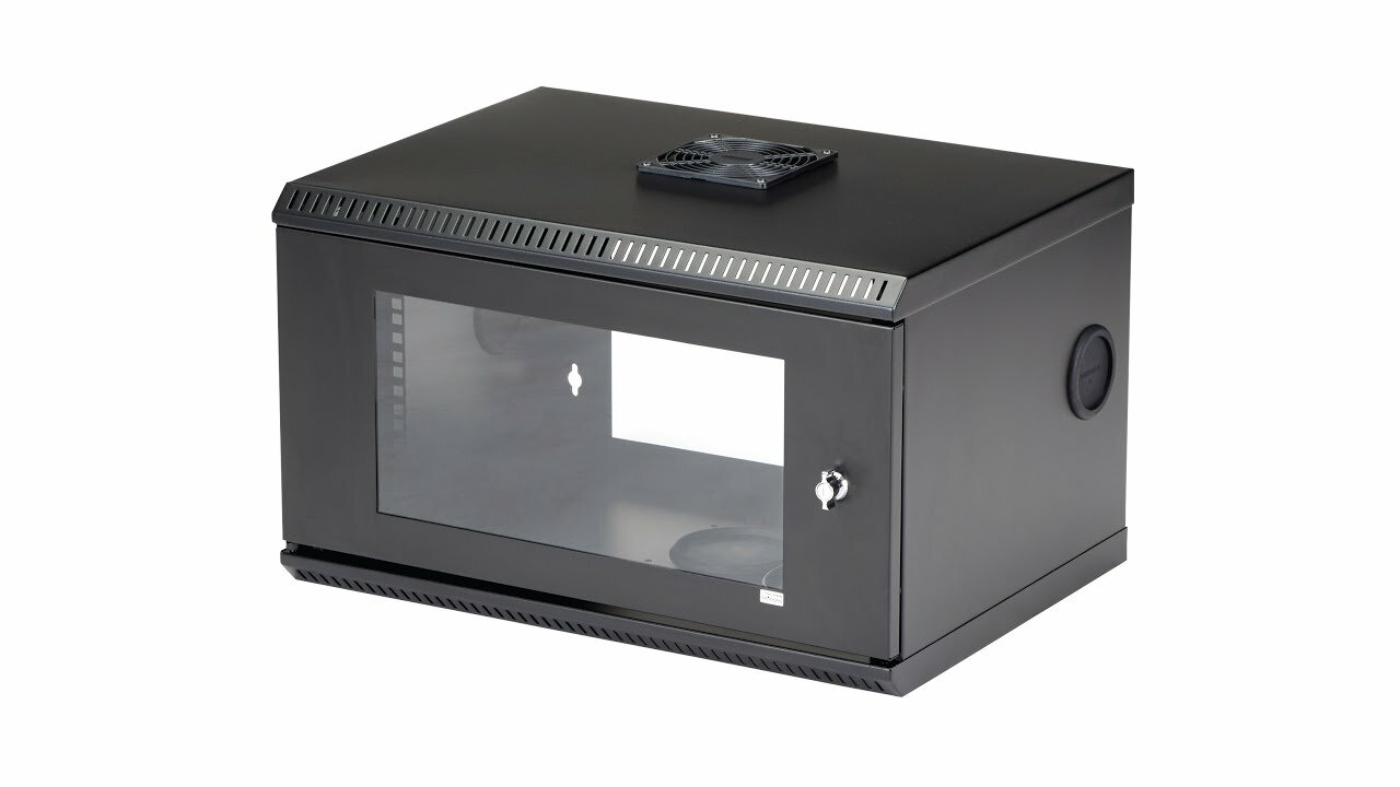 StarTech.com 2-Post 6U Wall Mount Network Cabinet, Wall-Mounted Server Rack for IT Equipment