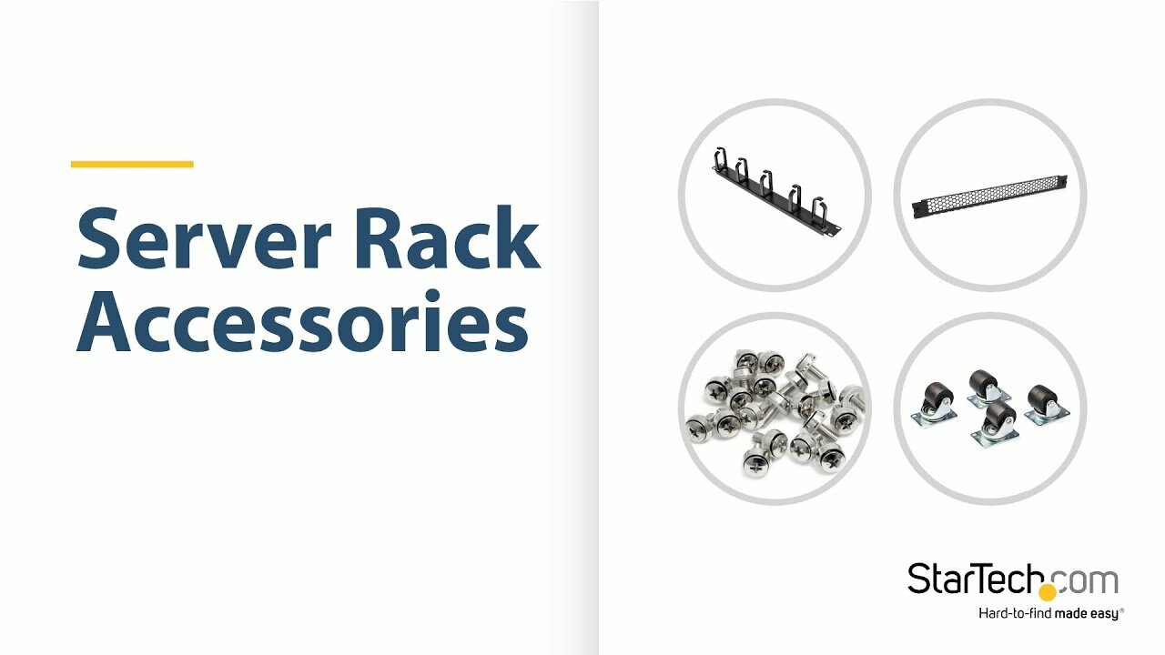 StarTech.com Heavy Duty Server Rack Casters - Set of 4 M6 Casters ...