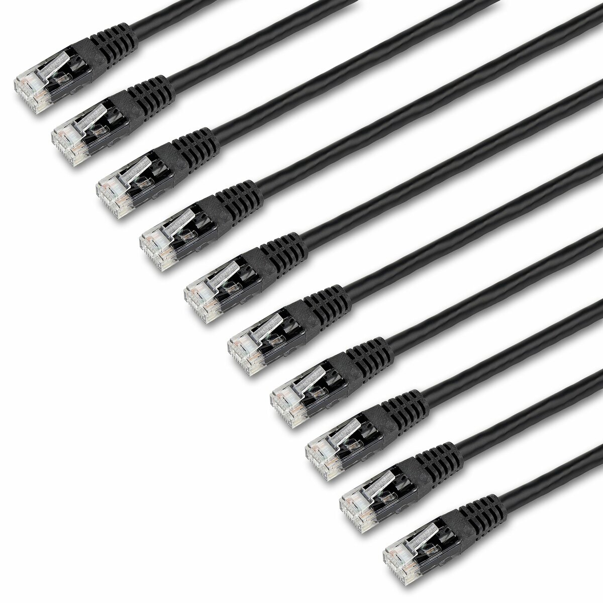 StarTech.com 6ft CAT6 Ethernet cable - 10 Pack - ETL Verified - Black ...