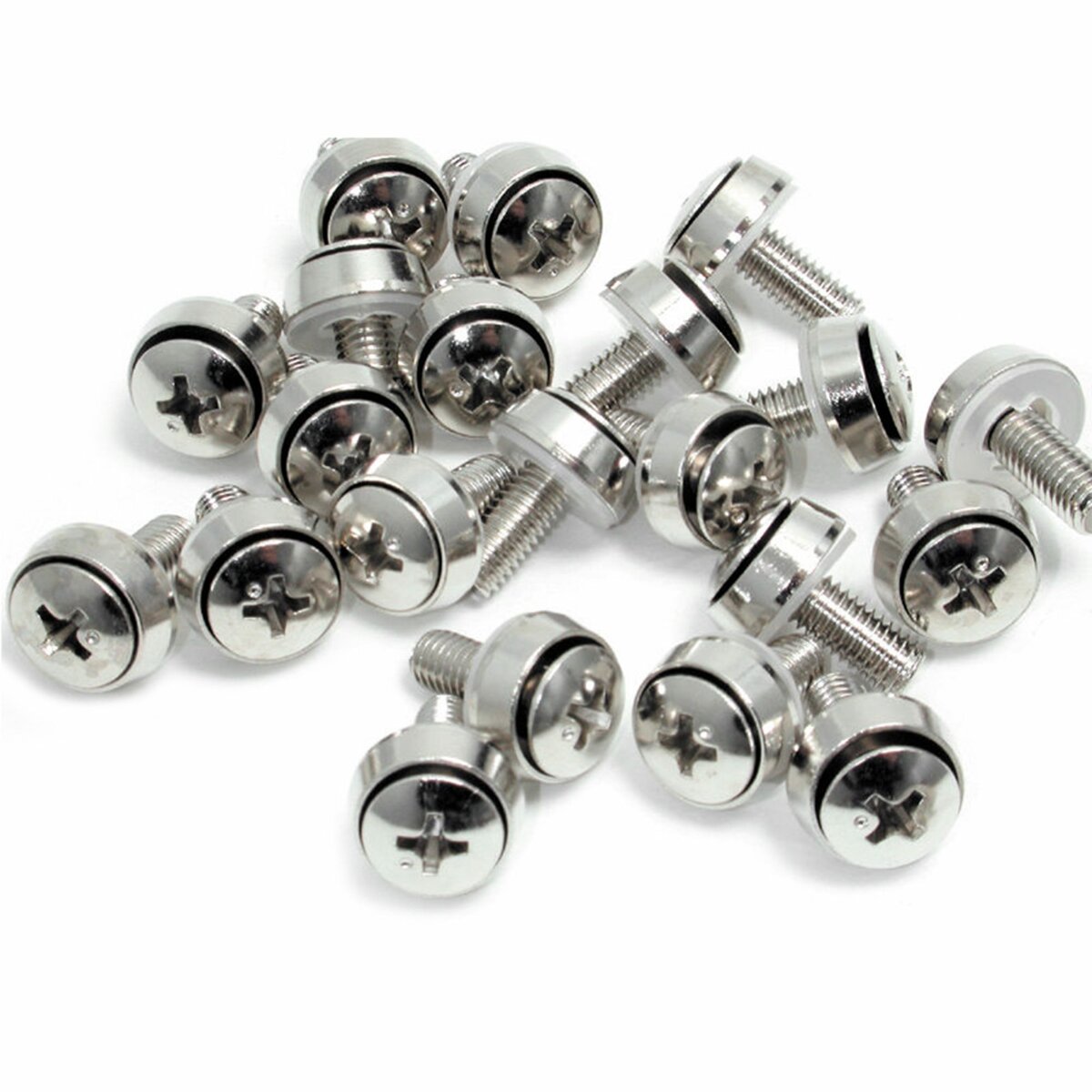 StarTech.com M6 x 12mm - Screws - 100 Pack - M6 Mounting Screws for ...