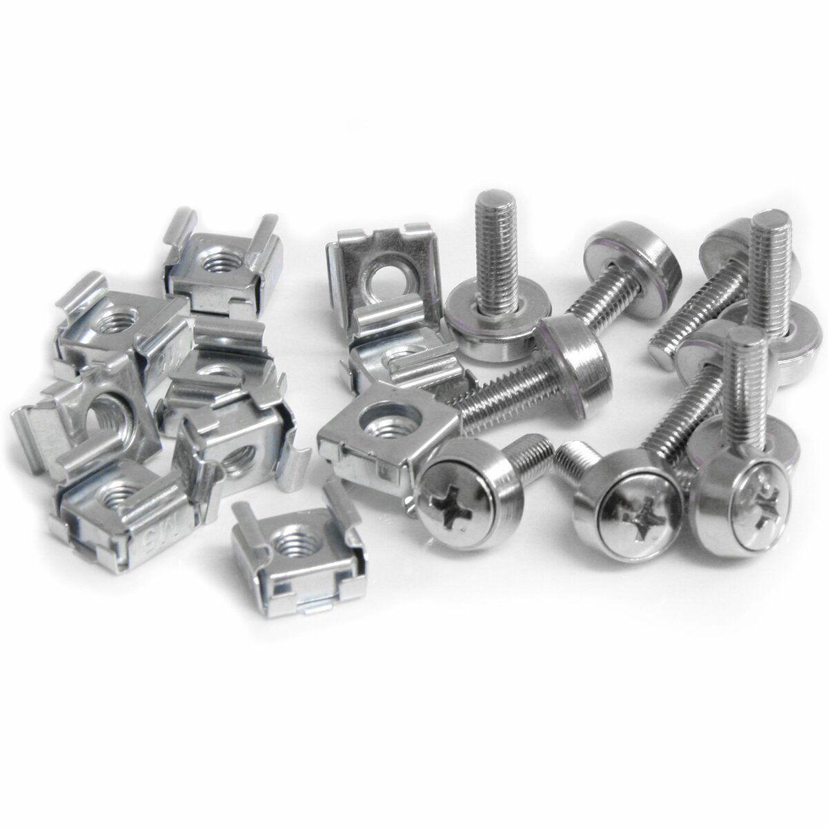 StarTech.com M5 Mounting Screws and Cage Nuts for Server Rack Cabinet ...