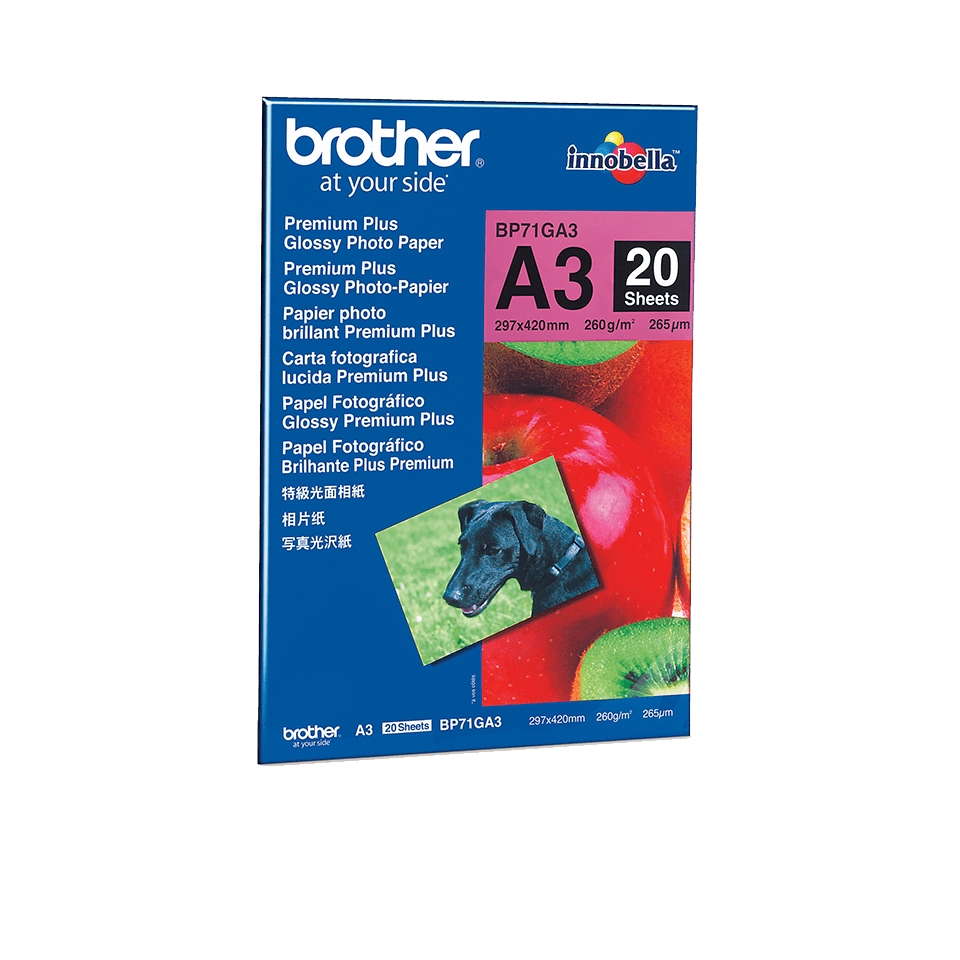 Brother Innobella Premium Plus BP71GA3 - photo paper - glossy - 20 ...