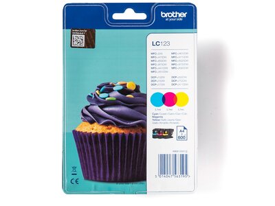Brother LC123 RainbowPack - Yellow, cyan, magenta - original - blister ...