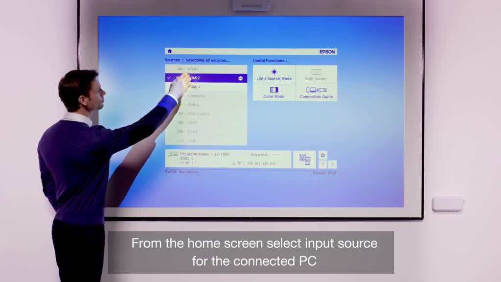 Epson EB-685Wi - 3LCD projector - 3500 lumens (white) - 3500 lumens ...