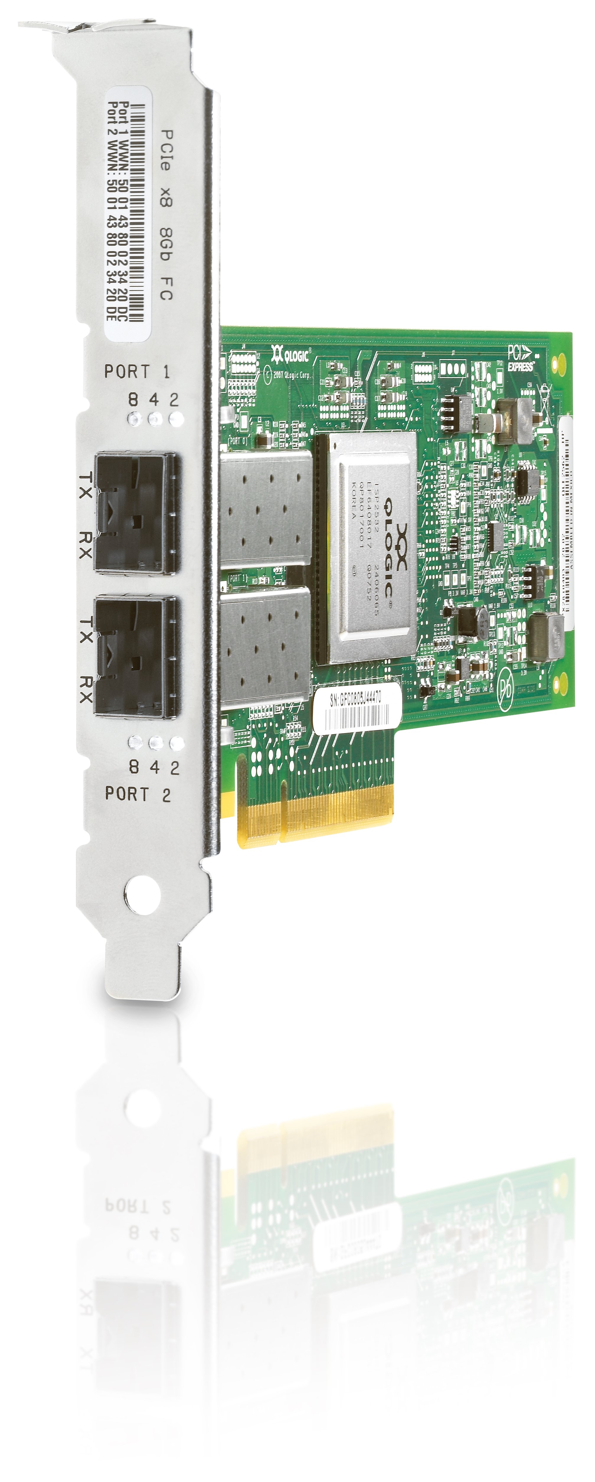 HPE StorageWorks 82Q - Vertbussadapter - PCIe x8 lav profil - 8Gb Fibre ...