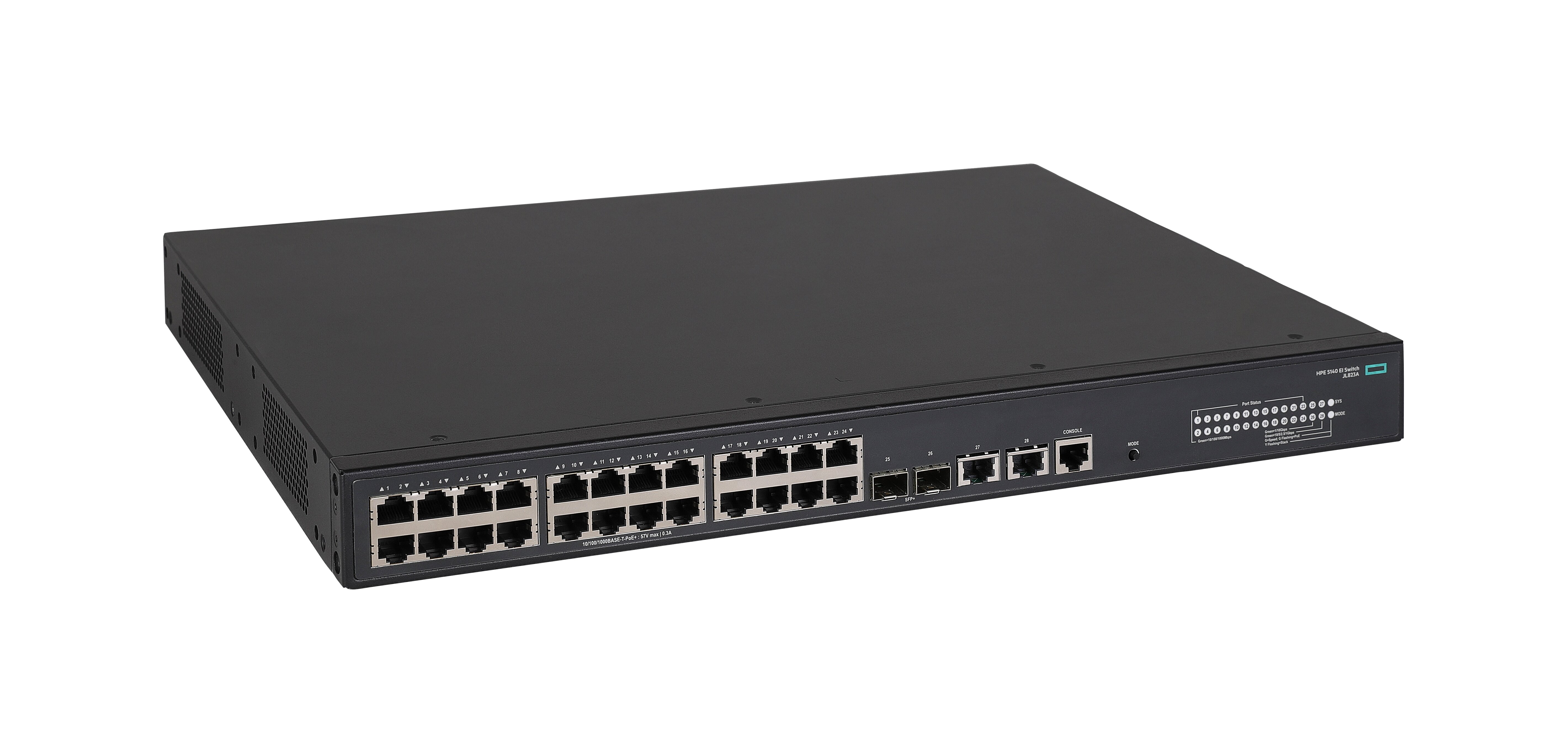 HPE FlexNetwork 5140 24G PoE+ 2SFP+ 2XGT EI - switch - 28 porter ...