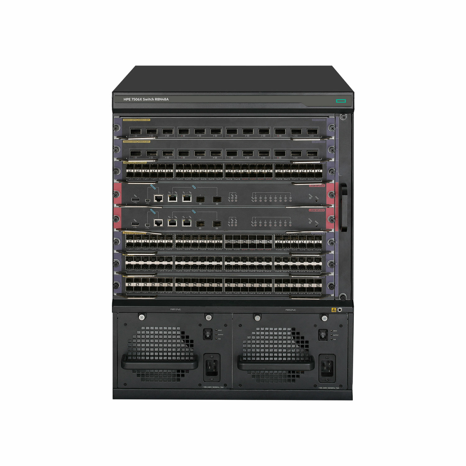 HPE FlexNetwork 7506X 6-slot Chassis - switch - managed - rack-mountable