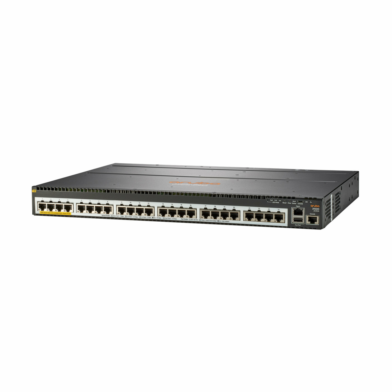 HPE Aruba 2930M 24 Smart Rate POE+ 1-Slot - switch - 24 ports - managed ...